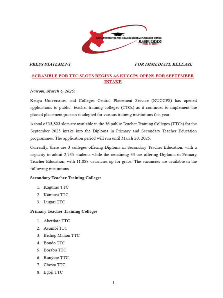 2025 TTC Application Press Release - Approved 6.3.2025 | PDF ...