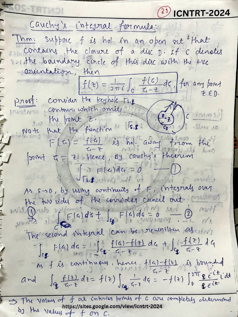 Complex Analysis - Notes 2 | PDF