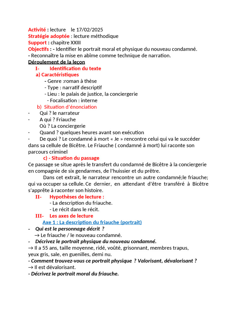 Portrait du Friauche et critique sociale | PDF | Peine capitale