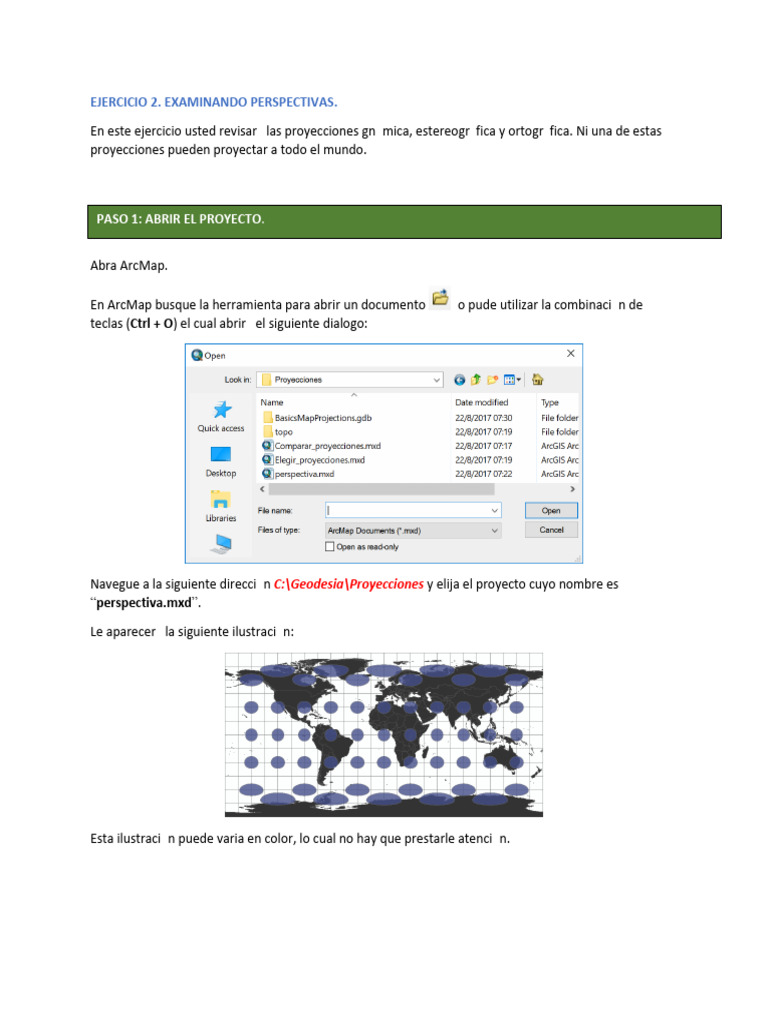 Proyecciones de Mapas Ejercicio 2 | PDF | Cartografía | Tecnología geográfica