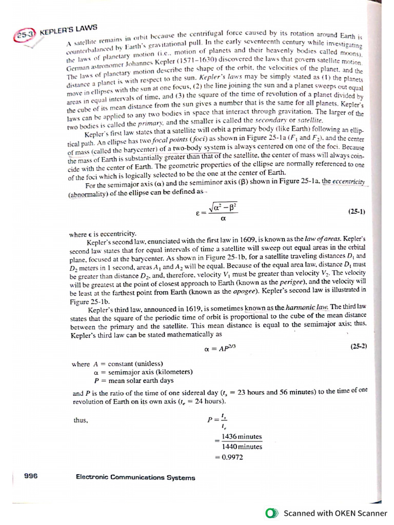 PHY-503 Unit 1-Satellite Communication | PDF