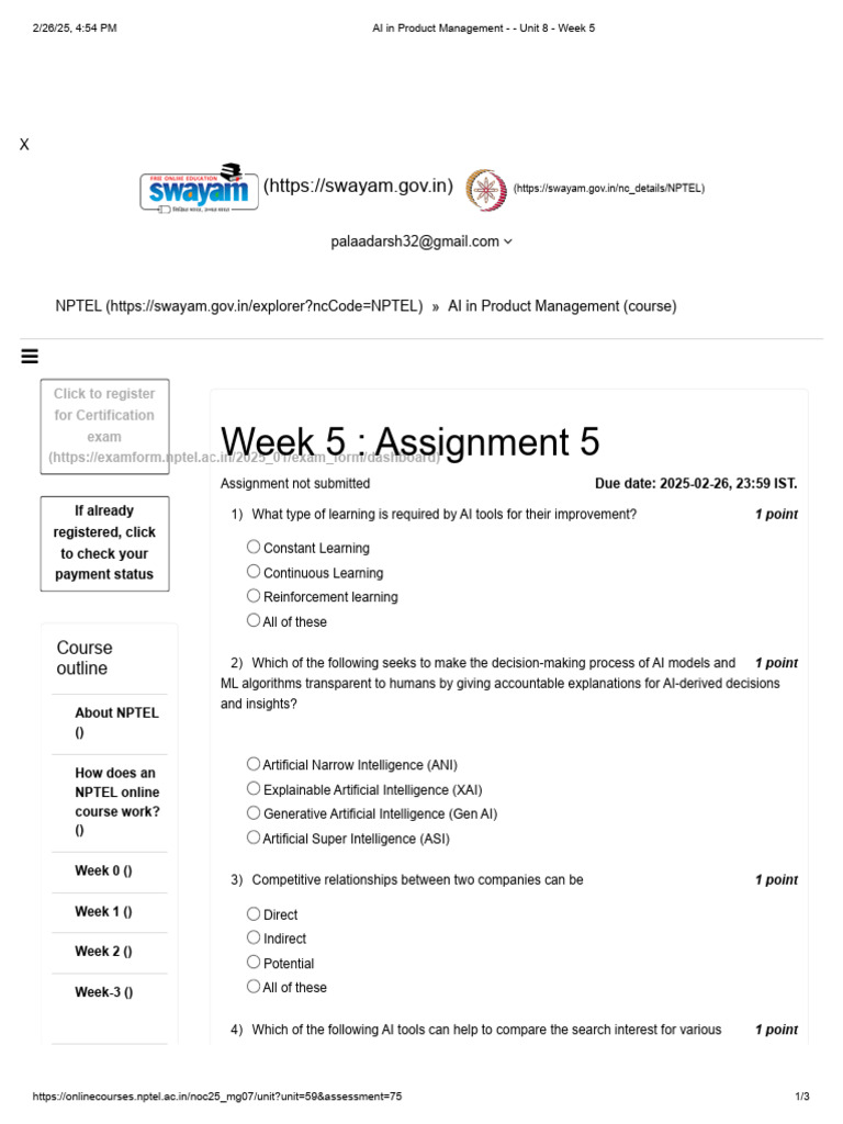 AI in Product Management - - Unit 8 - Week 5 | PDF | Artificial Intelligence | Intelligence (AI ...