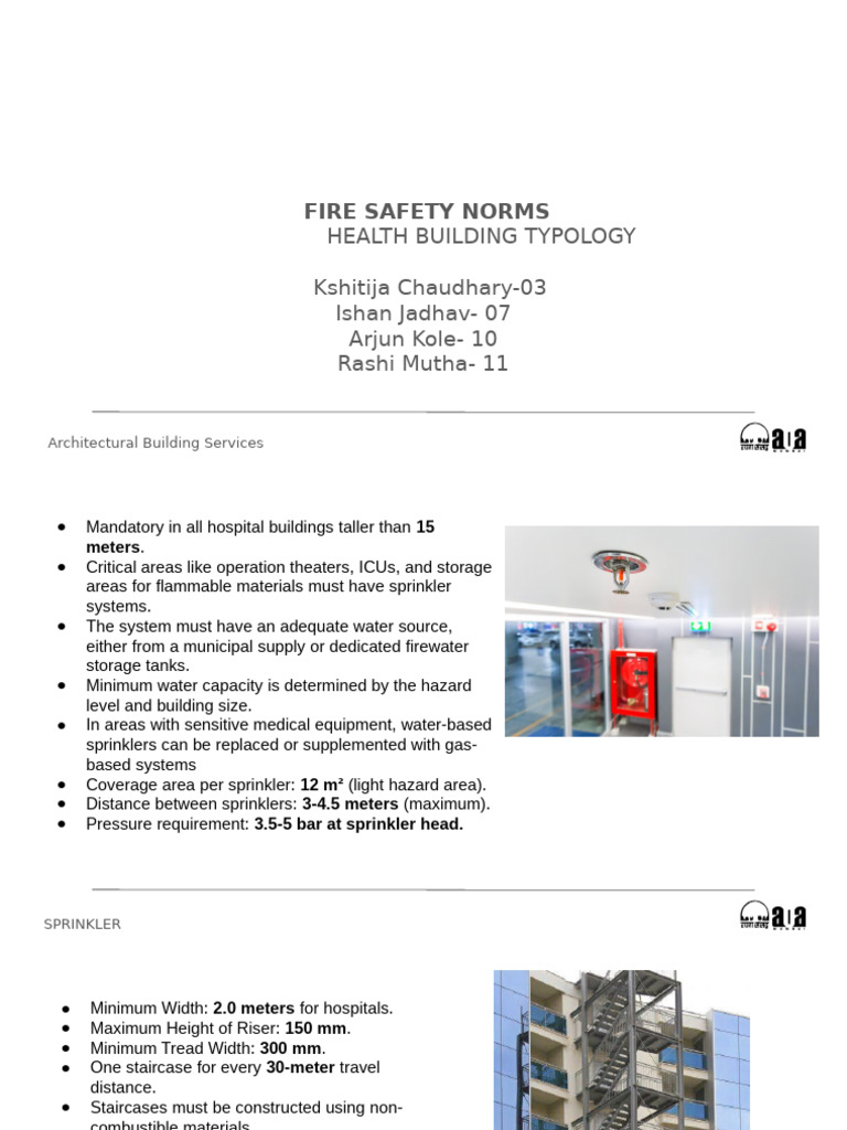 Hospital Fire Safety Regulations Guide | PDF | Stairs | Elevator