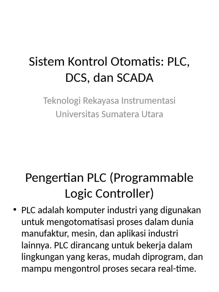 Materi PLC Dcs Scada | PDF
