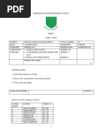 Grade 4 Geography 2025 March Exam Final | PDF | Road