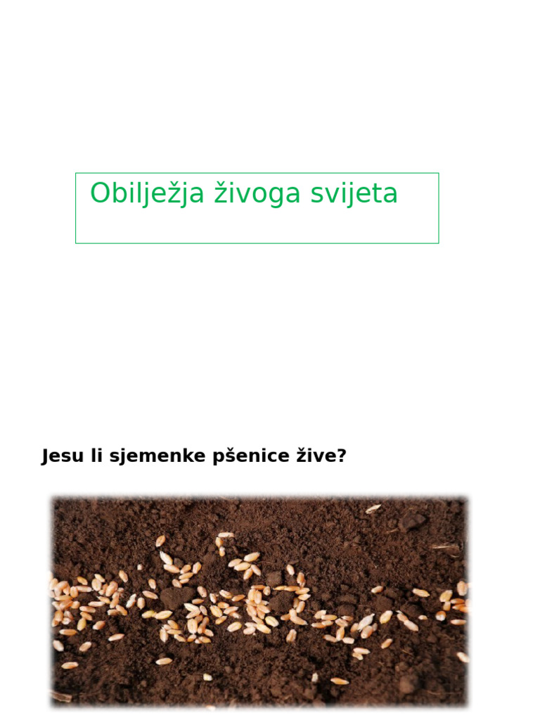 1.obilježja Živoga Svijeta 2 | PDF