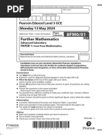 Edexcel A Level Maths 2024 P1 Mark Scheme | PDF | Quadratic Equation | Area