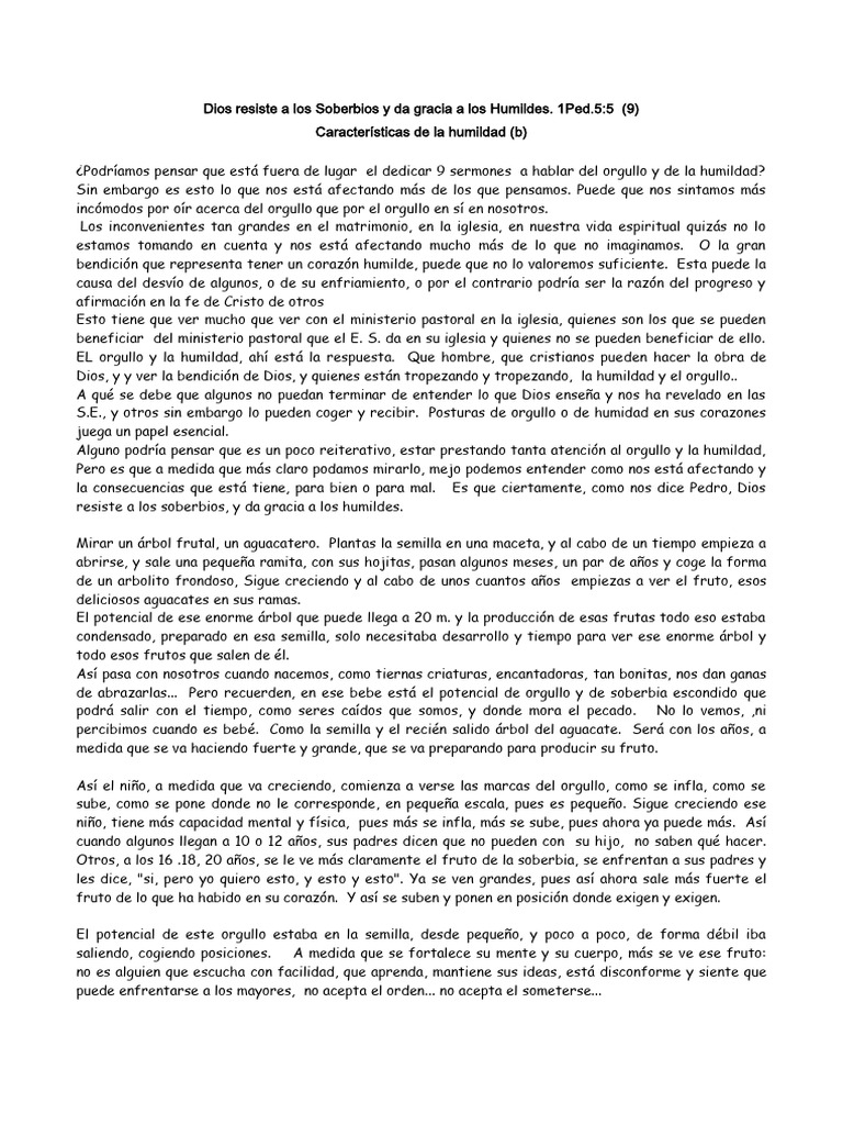 Humildad y Orgullo: Claves Espirituales | PDF | Cristo (título) | Jesús