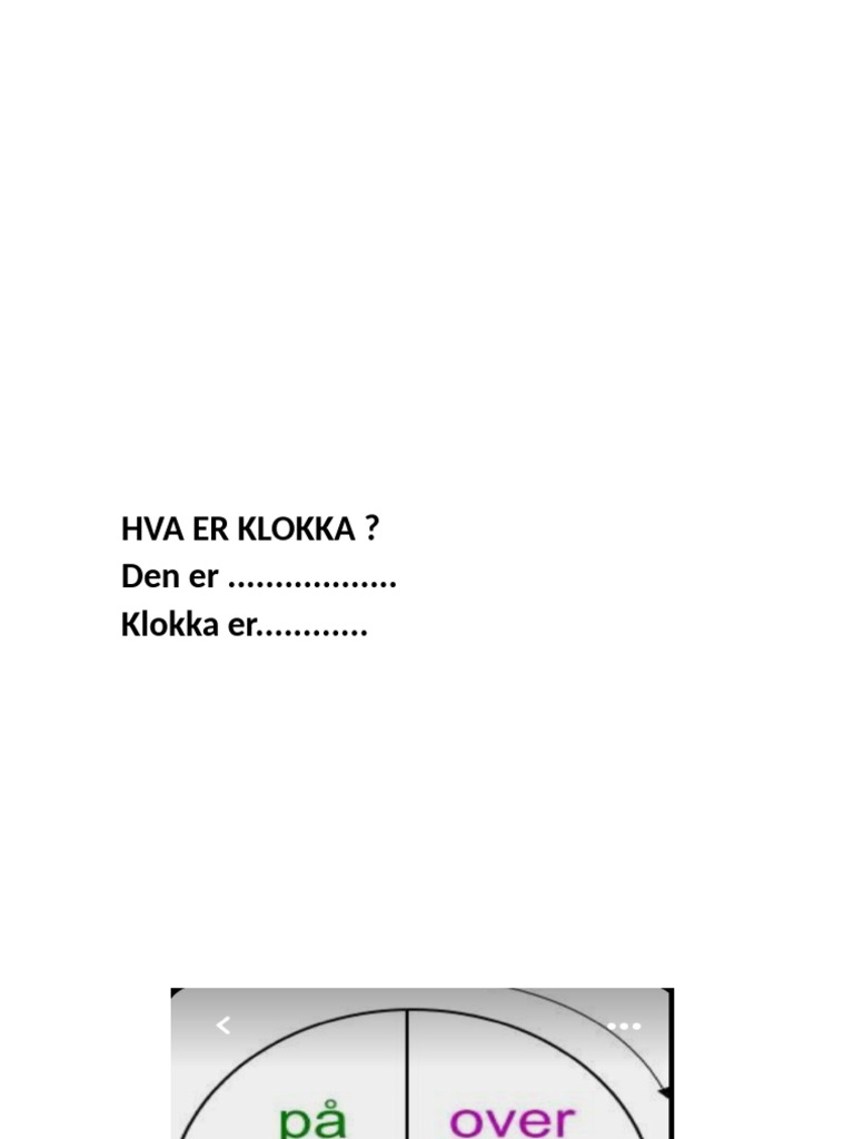HVA ER KLOKKA | PDF