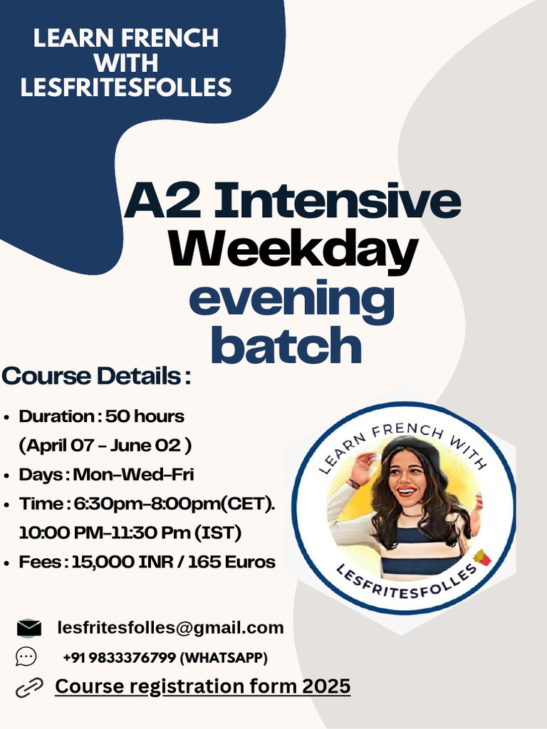 A2 Intensive Weekday Batch April 2025 PDF | PDF