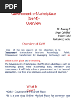 GeM Handbook | PDF | Procurement | Audit