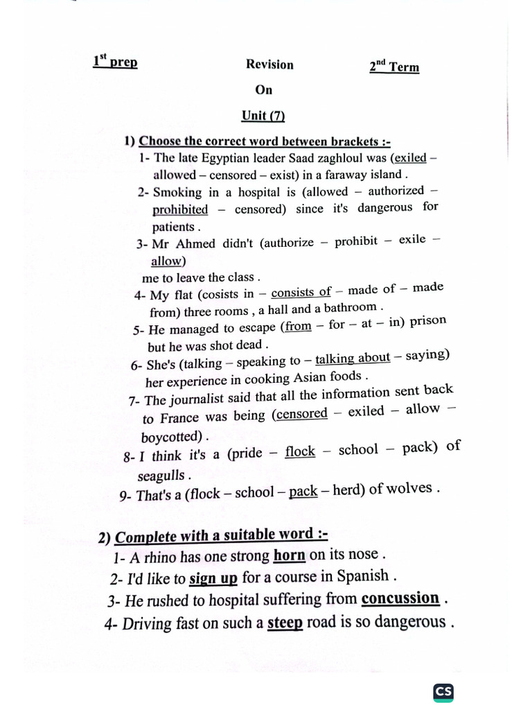 Answers Miss Reham | PDF