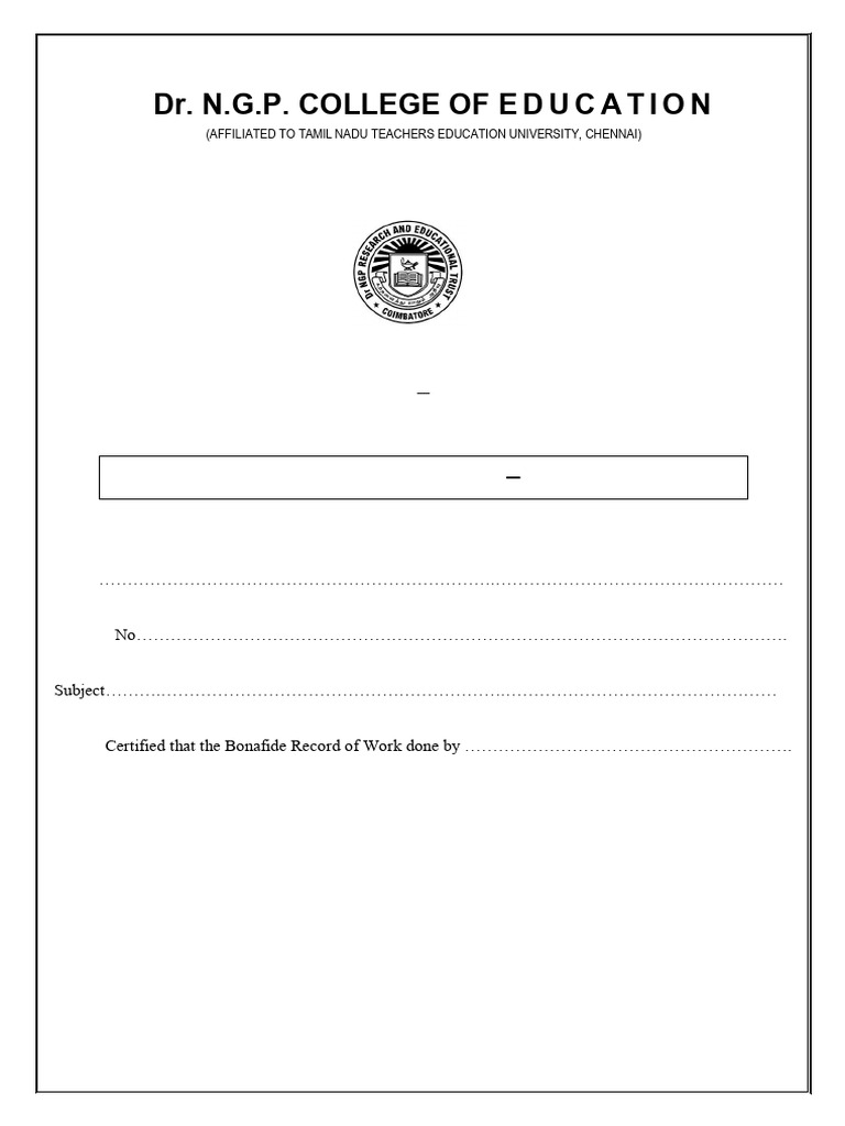 STUDENT PORTFOLIO - FRONT PAGE AND INDEX PAGE-recent | PDF