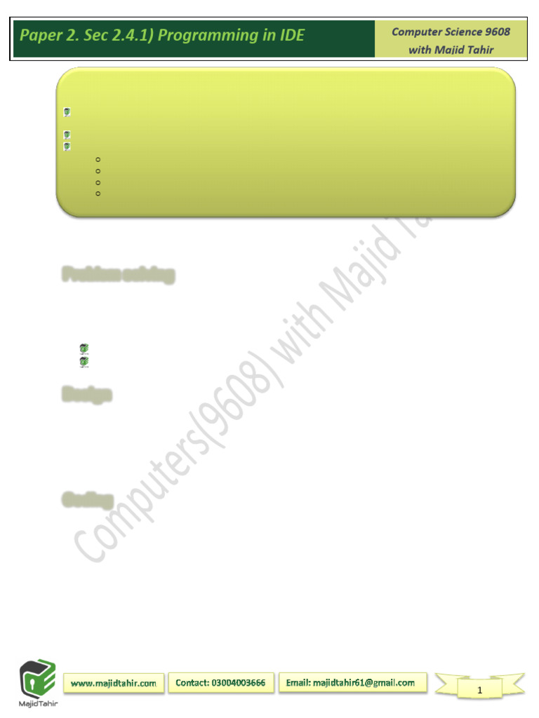 Programming in IDE (2) | PDF | Computer Programming | Programming