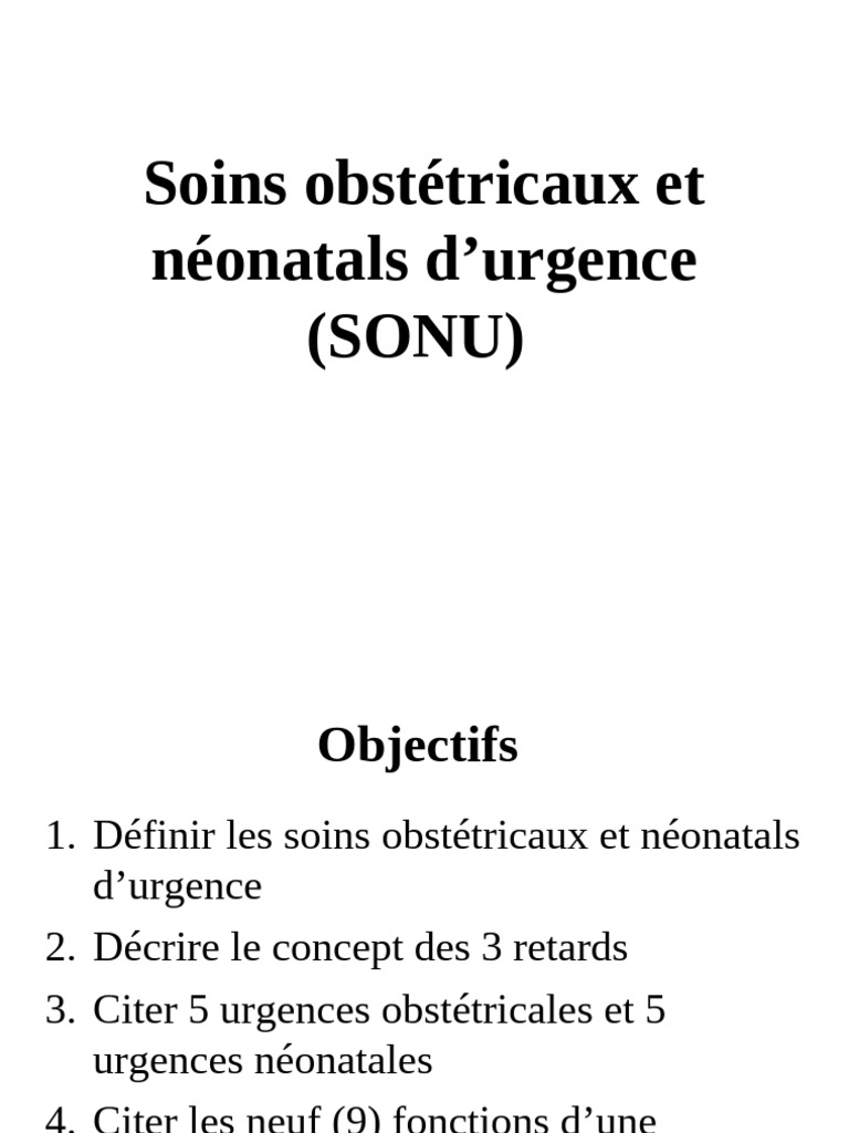 Sonu | PDF | Grossesse | Accouchement
