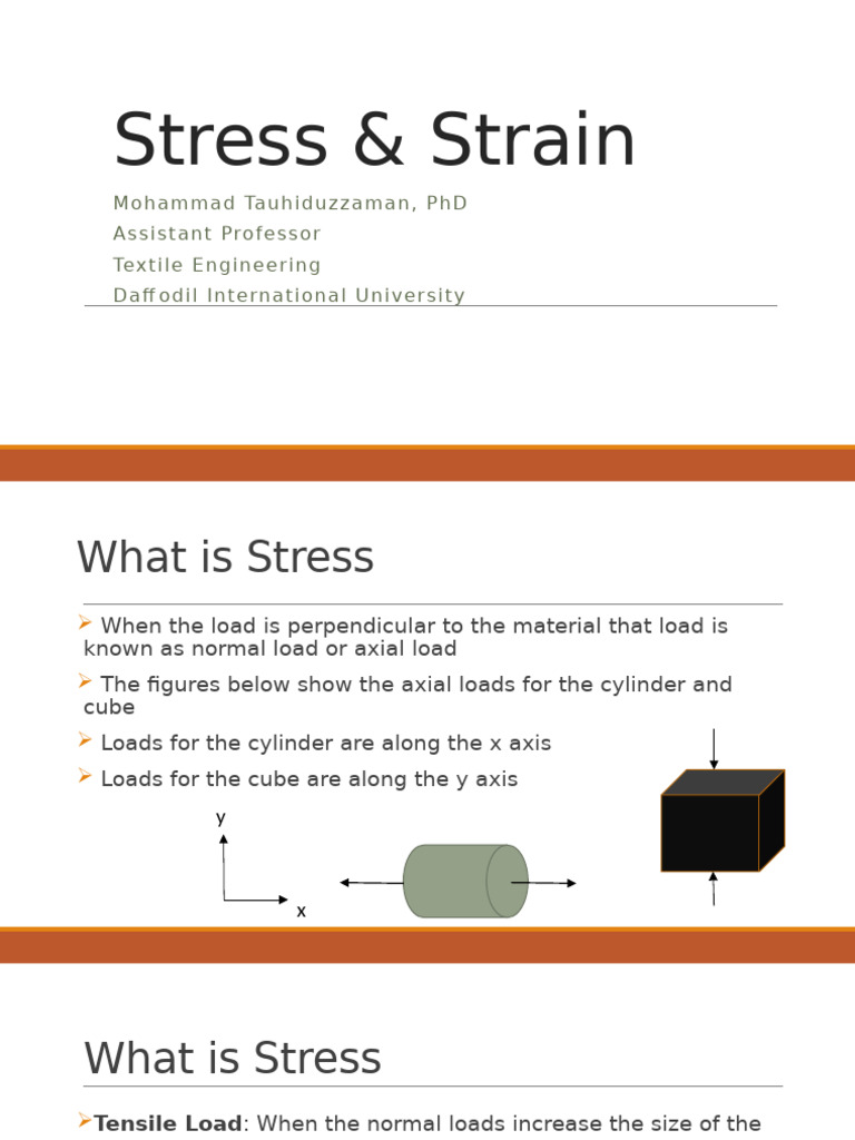 Stress and Strain - Lecture 1 | PDF