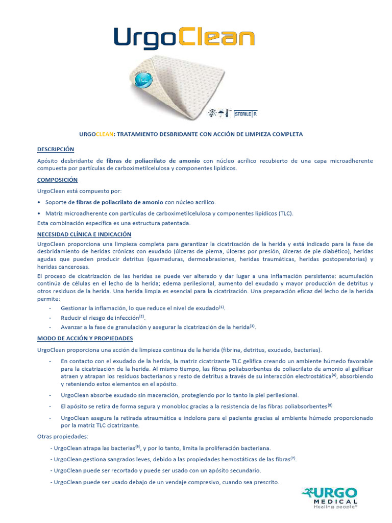 Urgo Clean | PDF | Herida | Cicatrización de la herida