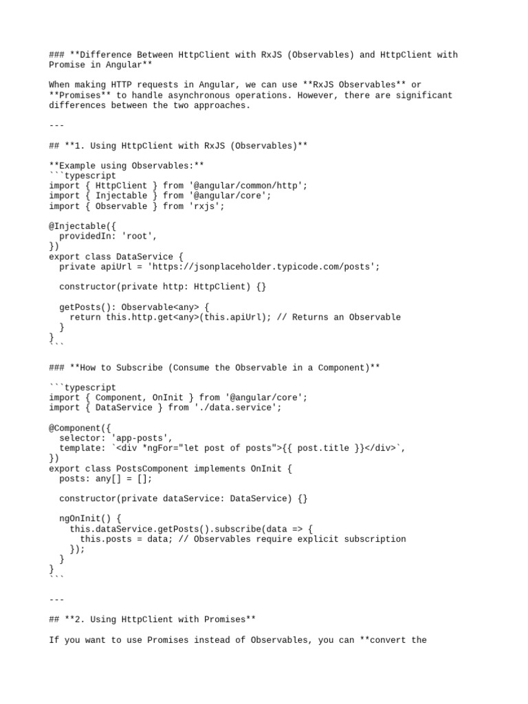Difference Between HttpClient W | PDF | Computer Engineering | Software Development