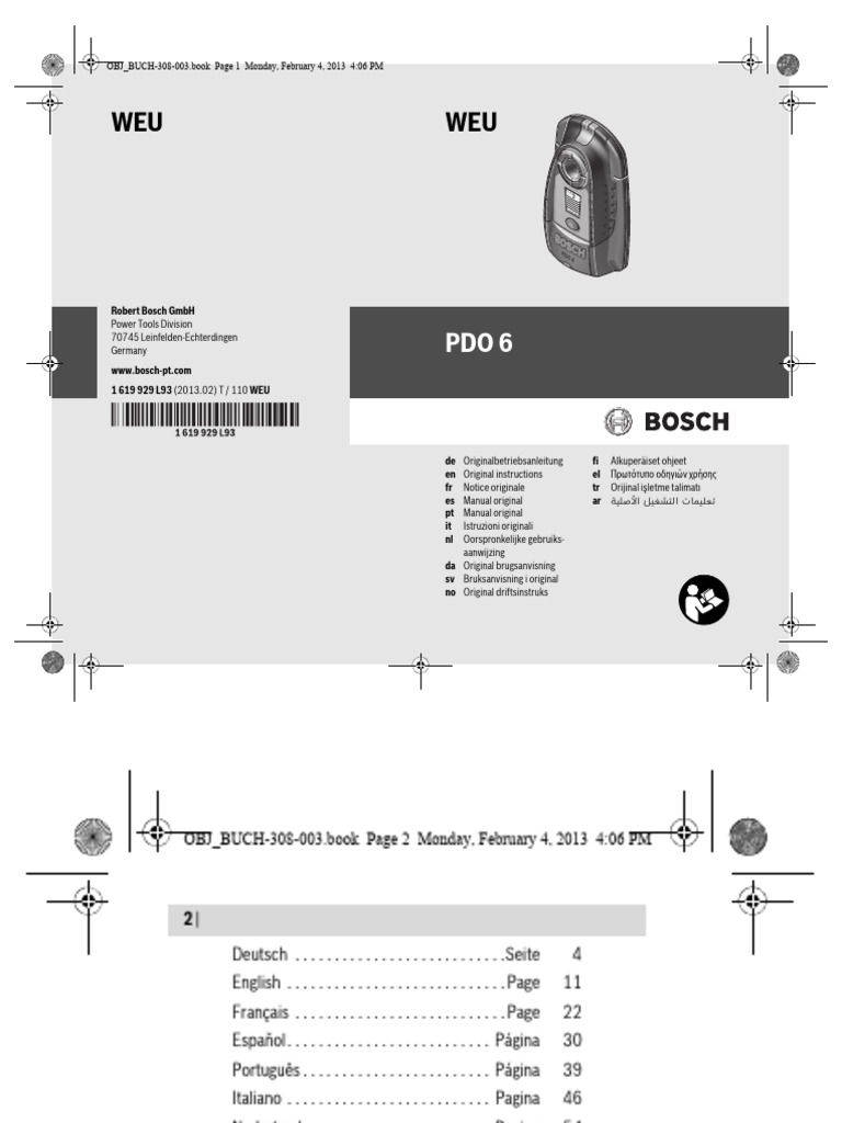 Manual Original del Detector PDO 6 | PDF | Conductor electrico | Metrología