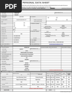 Sample Filled-Out PDS | PDF | Nursing