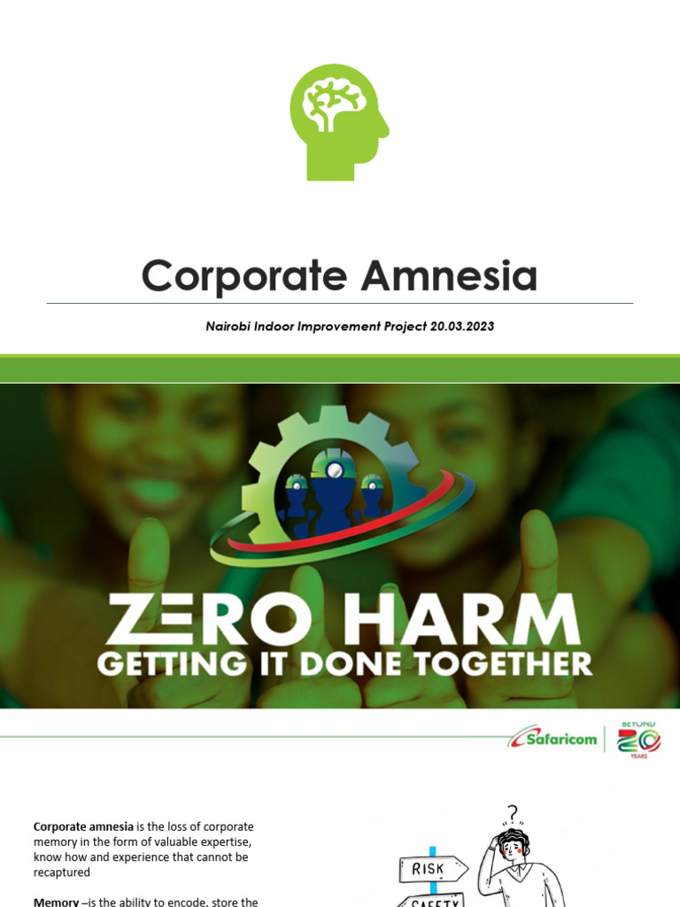 Corporate Amnesia | PDF