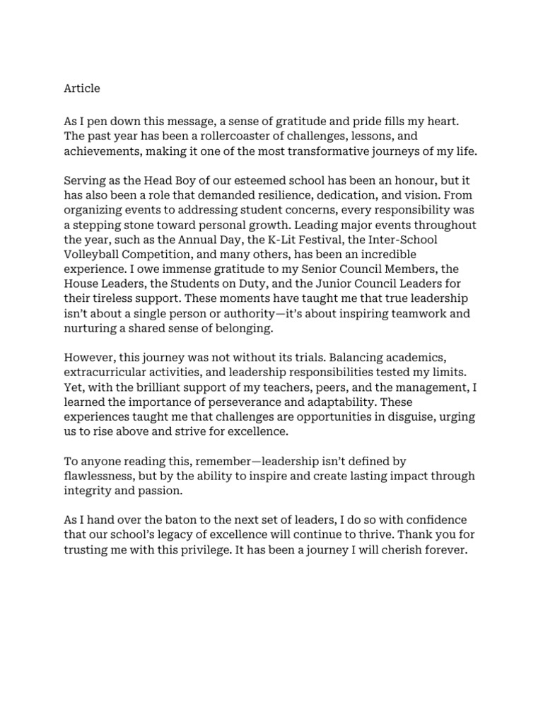 Article - Aalok Singh | PDF