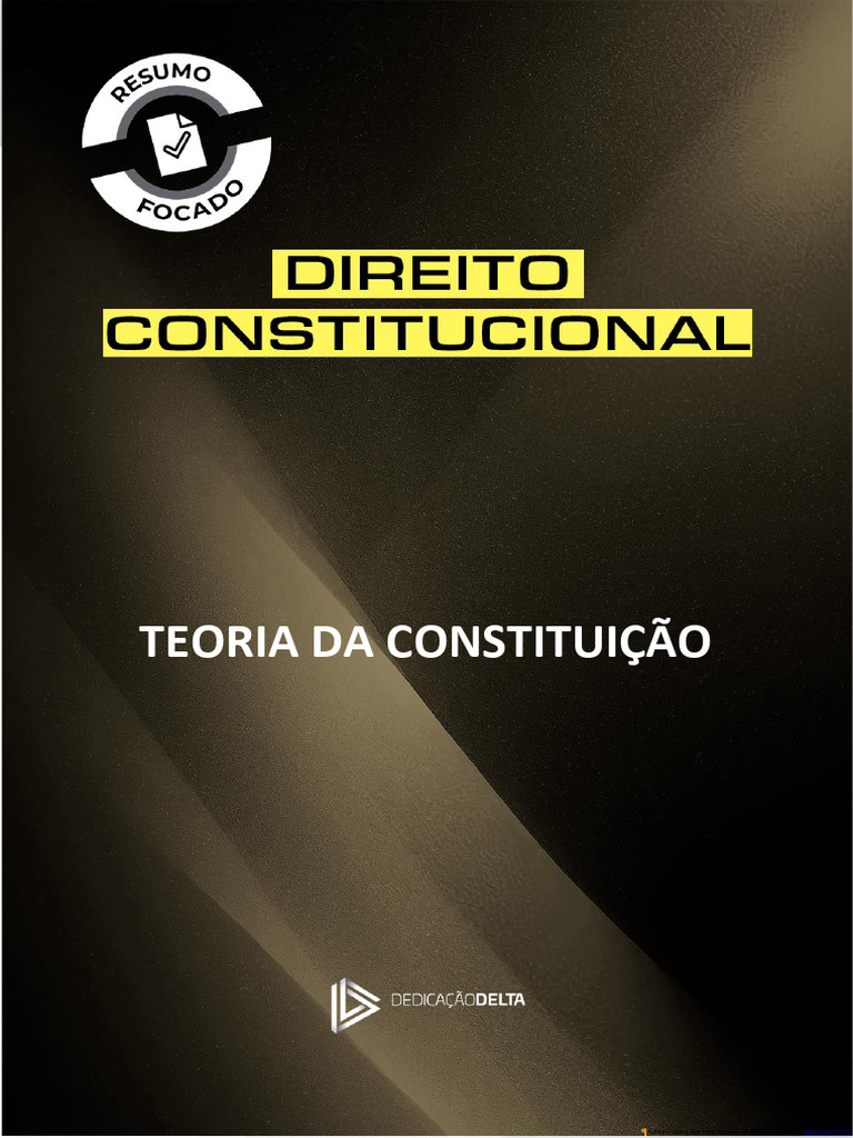 Teoria da Constituição no Direito Constitucional | PDF | Constituição ...