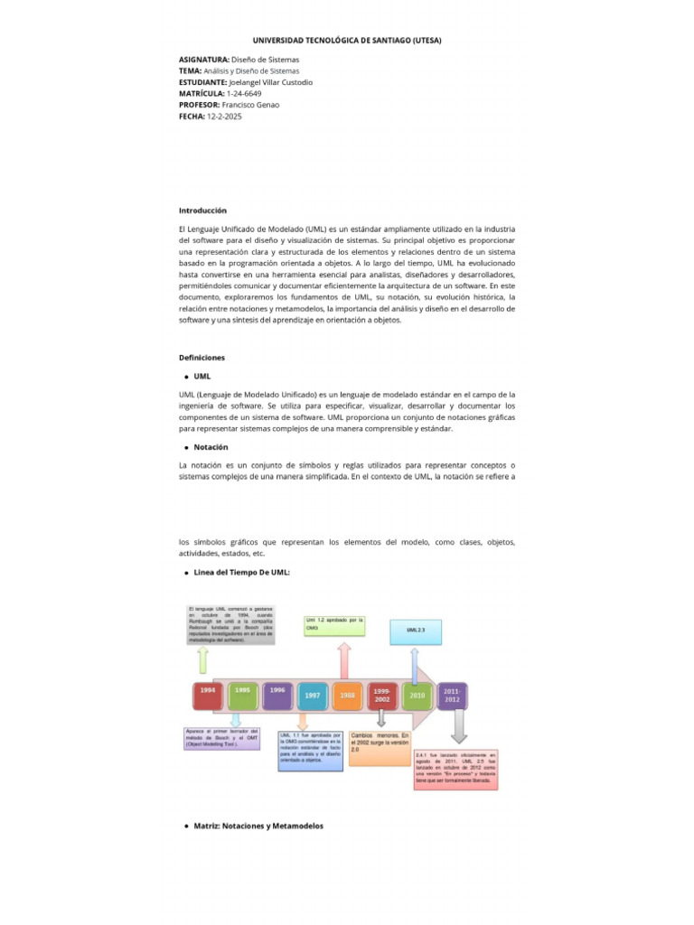 Presentación Profesional Sobre UML (Lenguaje Unificado de Modelado) .PDF 3 | PDF