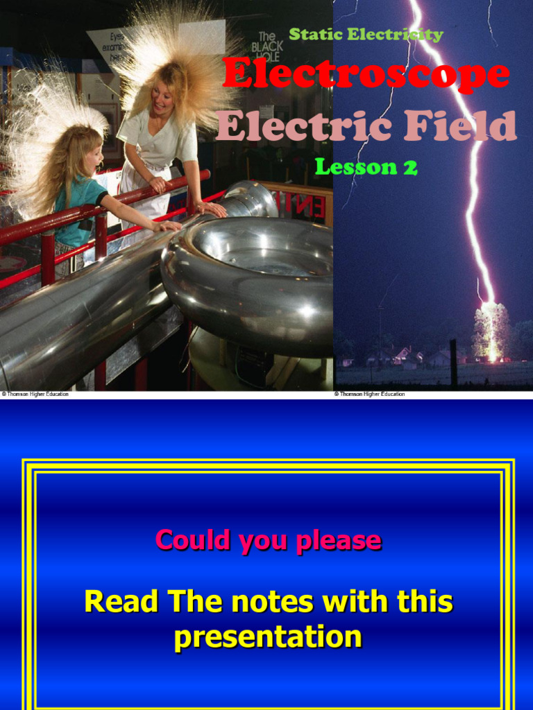 Electroscope and Electric Field | PDF | Electric Field | Electric Charge