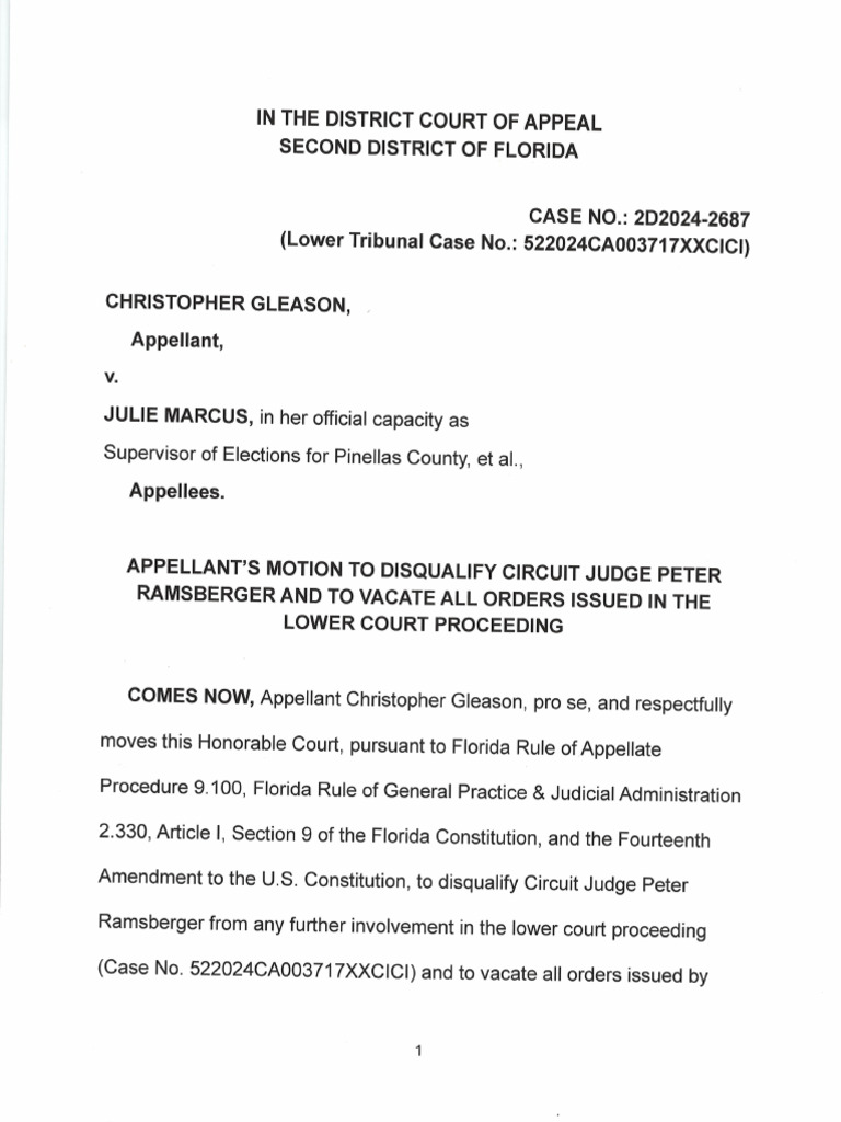 2D2024 - 2687 Appellants Motion To Disqualify Circuit Judge Peter ...