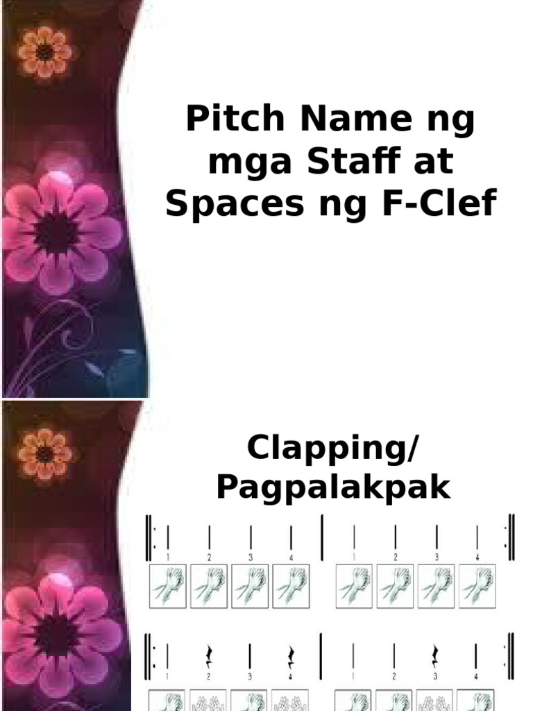 Pitch Name NG Mga Staff at Spaces NG | PDF