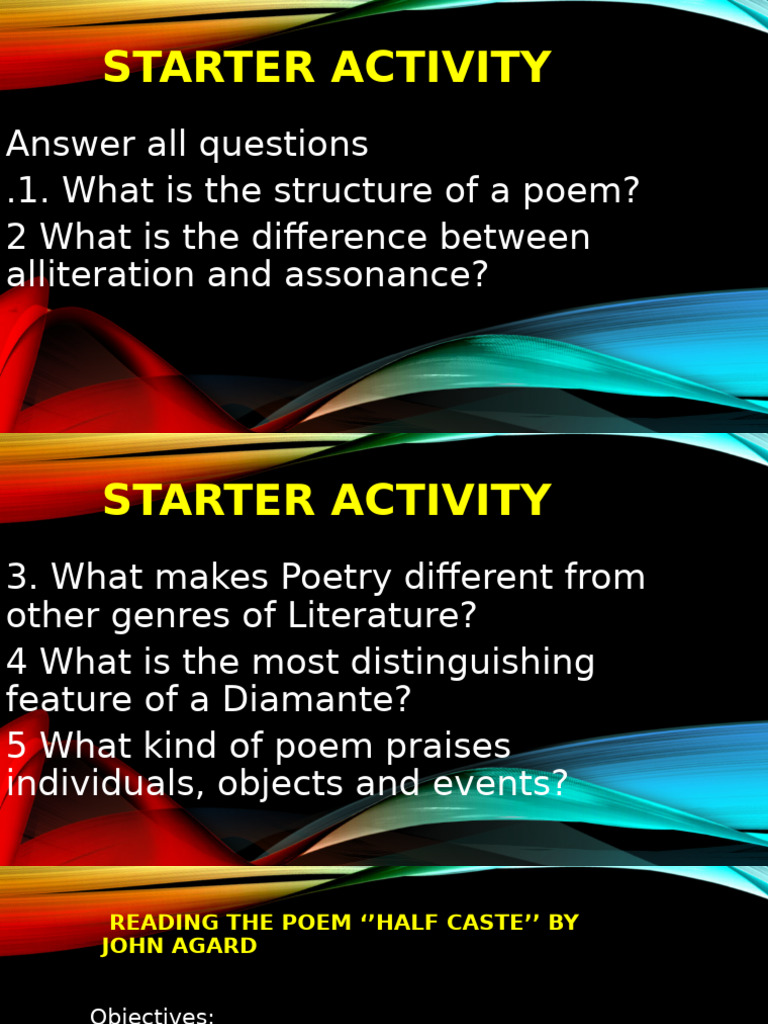 Year 8 Poetic Devices | PDF