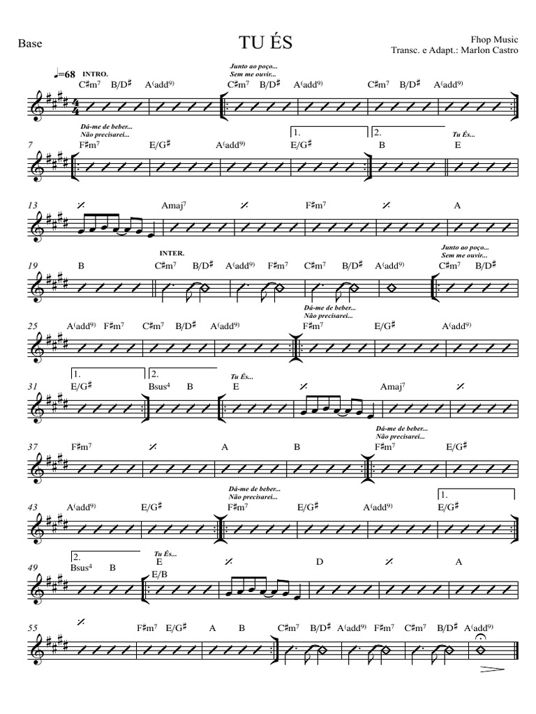 TU ÉS - Fhop Music - Base | PDF