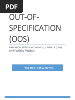 Flow Chart For Investigation of Out of Specification Results | PDF