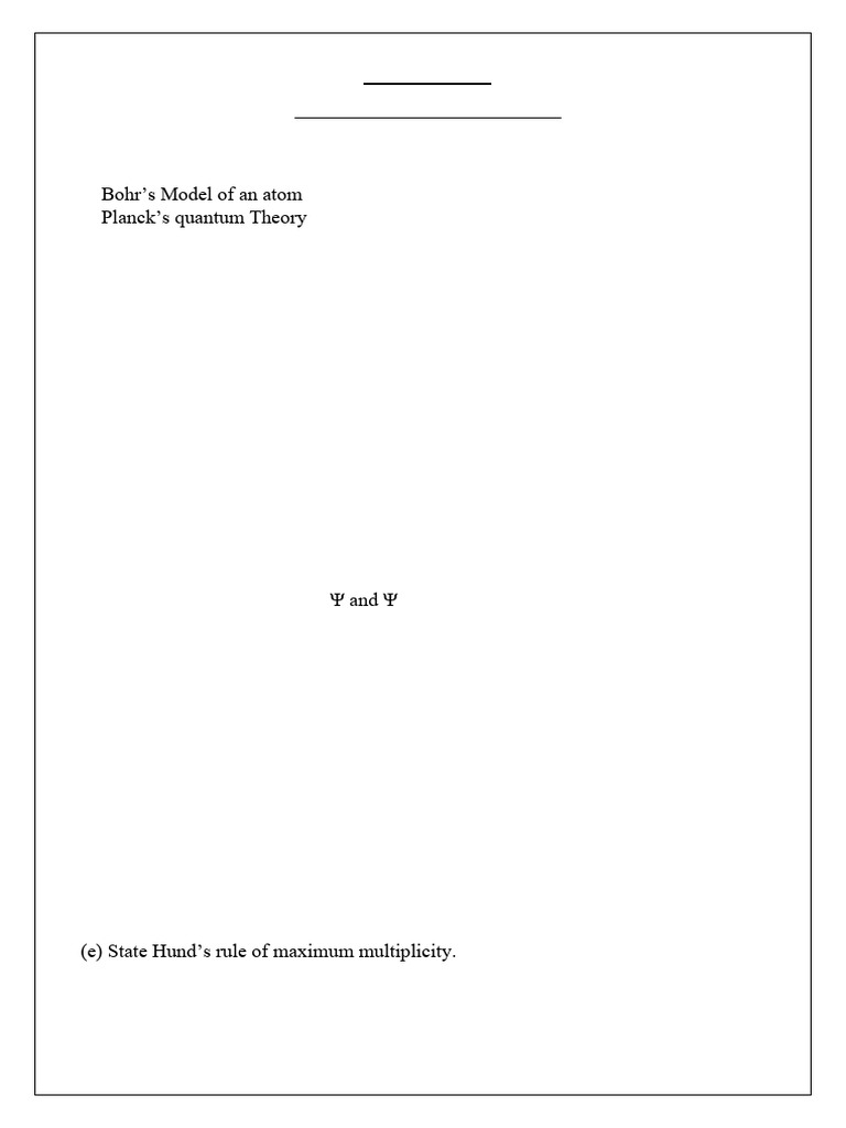 Chemistry Assignment Ch-2 (XI) | PDF