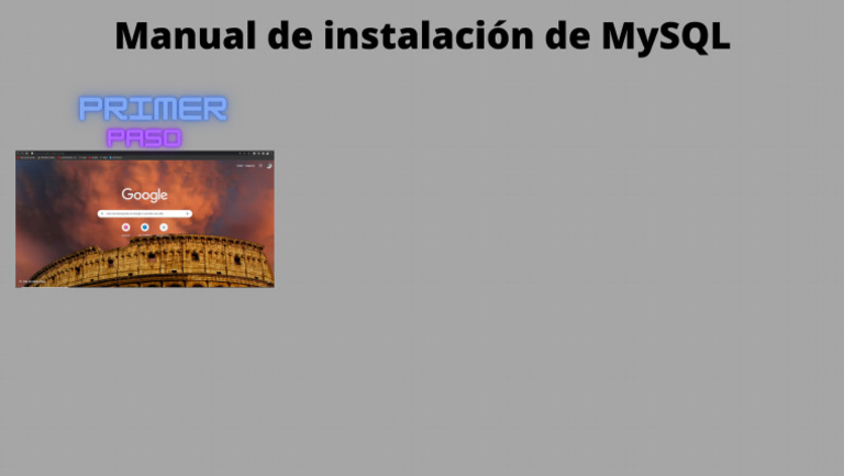 Manual de Instalación de MySQL | PDF
