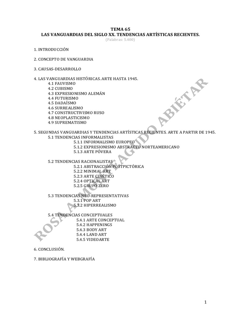Tema 65 | PDF | Surrealismo | Vanguardia