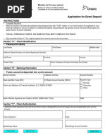 Canada Direct Deposit Enrolment Form - Direct Deposit - Receiver General For Canada - PSPC ...