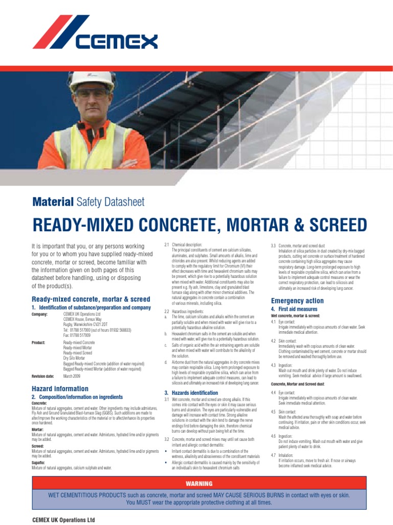 Cemex | PDF | Concrete | Mortar (Masonry)