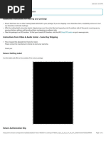 Shaw Direct Receiver Return Instructions | PDF