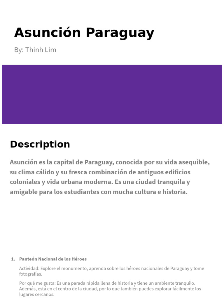 Asunción Paraguay | PDF