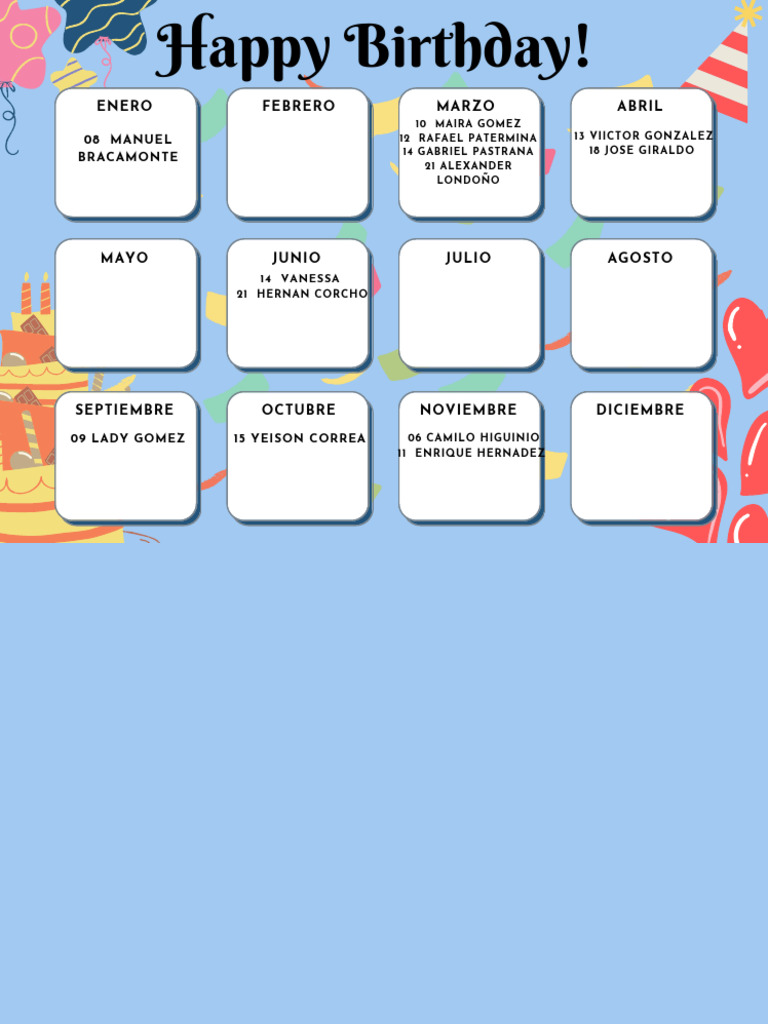 Colorful Birthday Poster Design | PDF