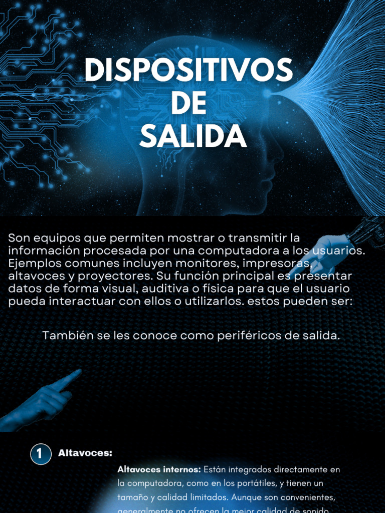 Dispositivos de Salida | PDF | Periférico | Hardware de la computadora