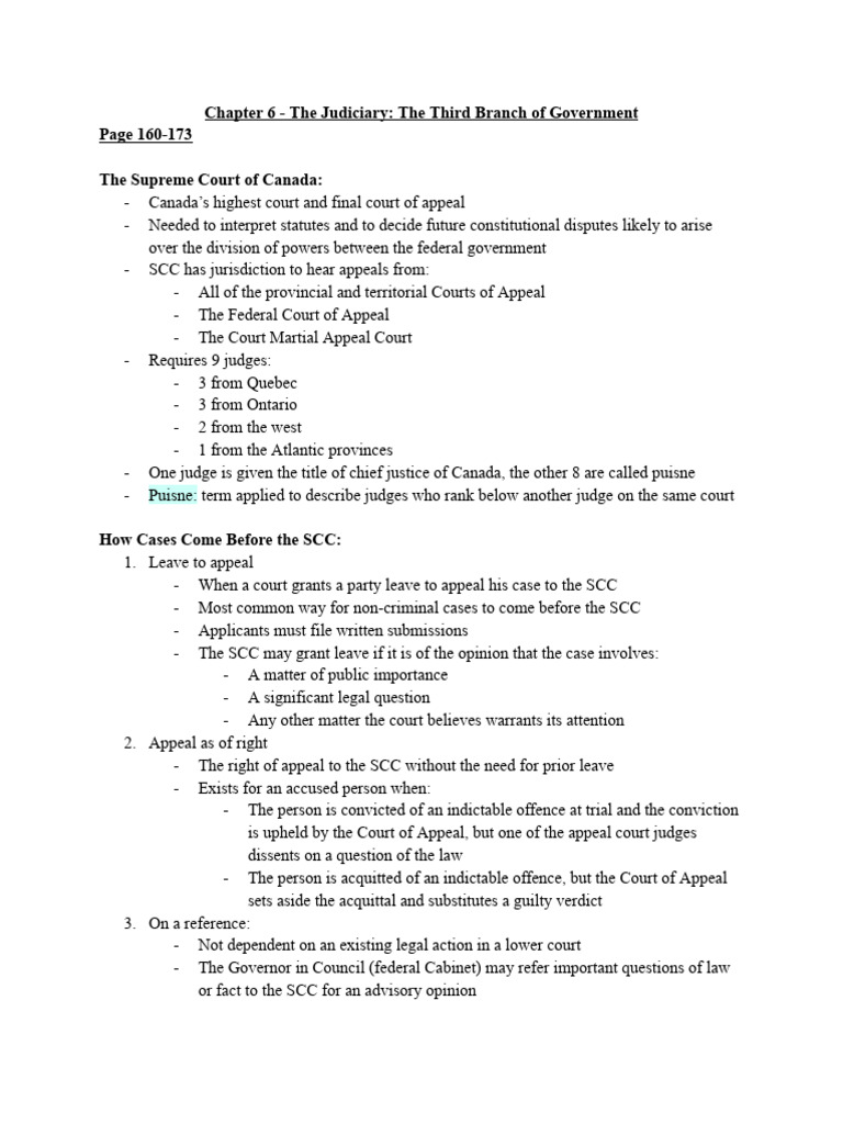 Understanding Canada's Supreme Court System | PDF | Court System Of ...