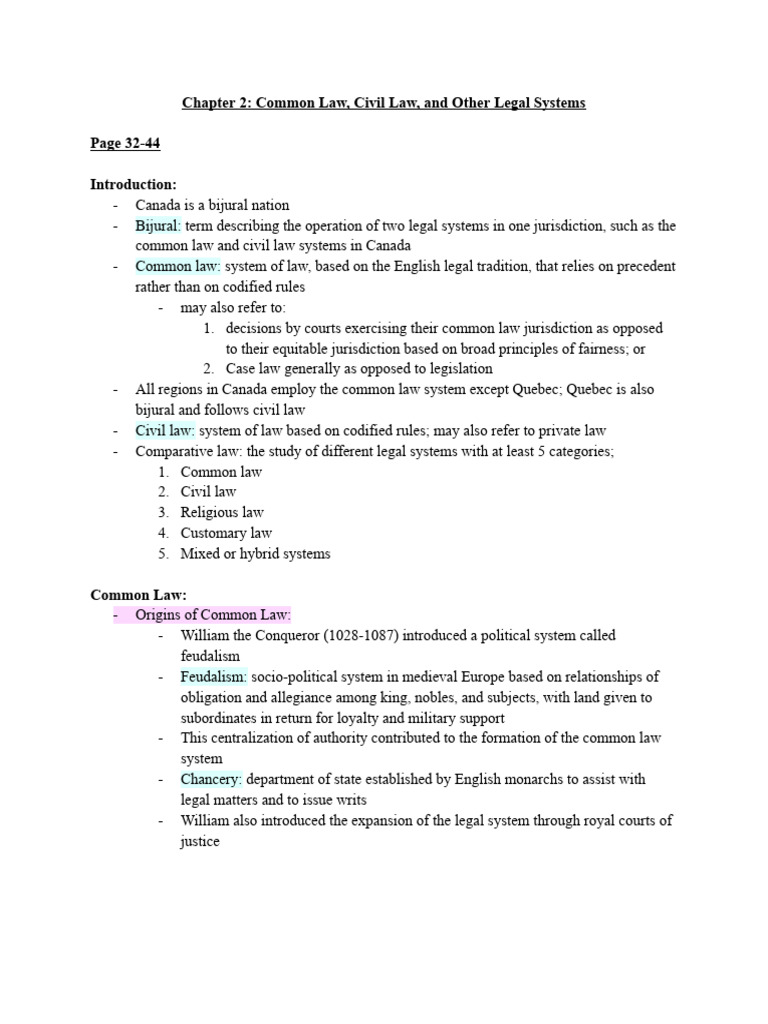 Understanding Common and Civil Law Systems | PDF | Precedent | Equity (Law)