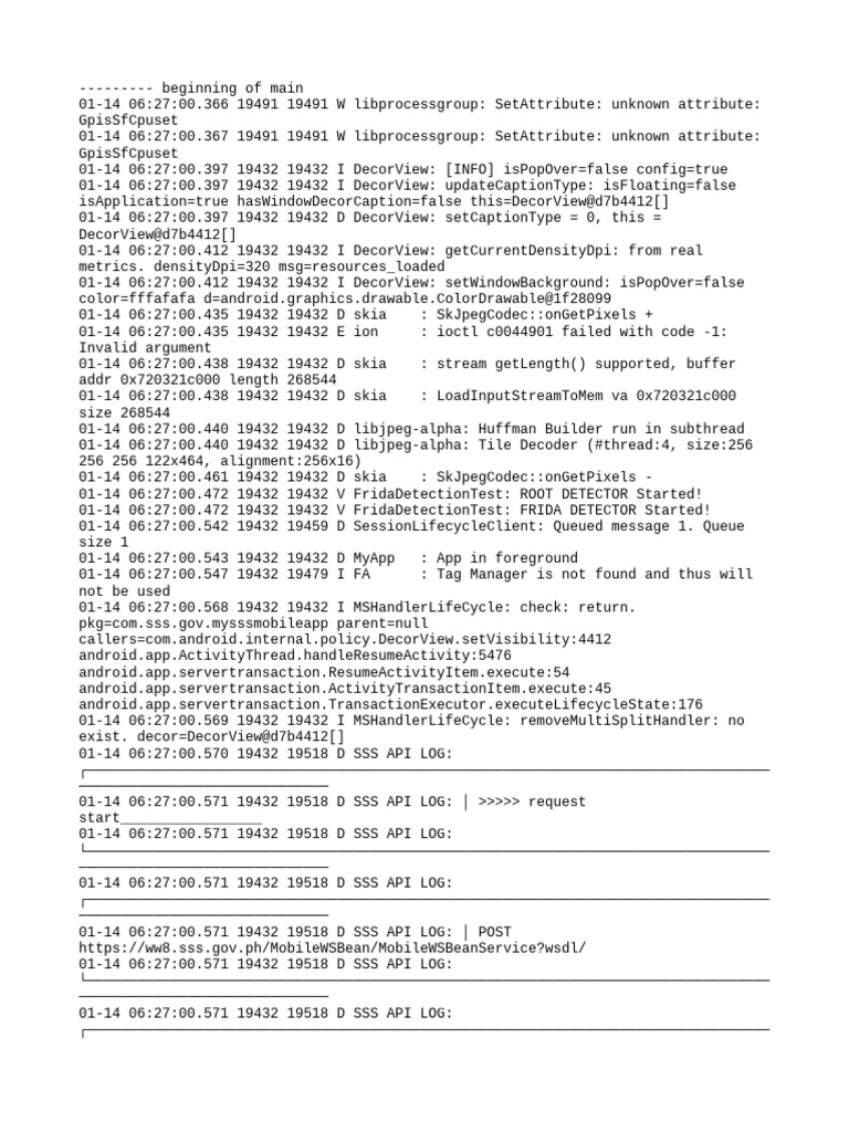 Sss Log 01 14 2025 06 27 00 | PDF | Software Engineering | Computing