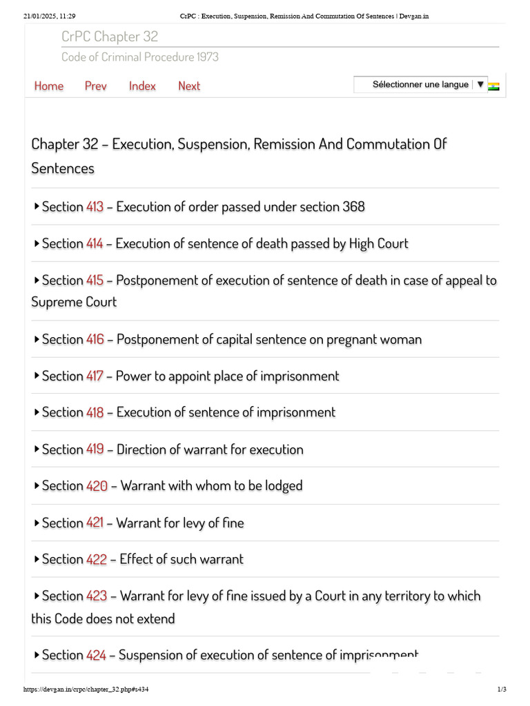 CRPC - Execution, Suspension, Remission and Commutation of Sentences - Devgan - in | PDF ...