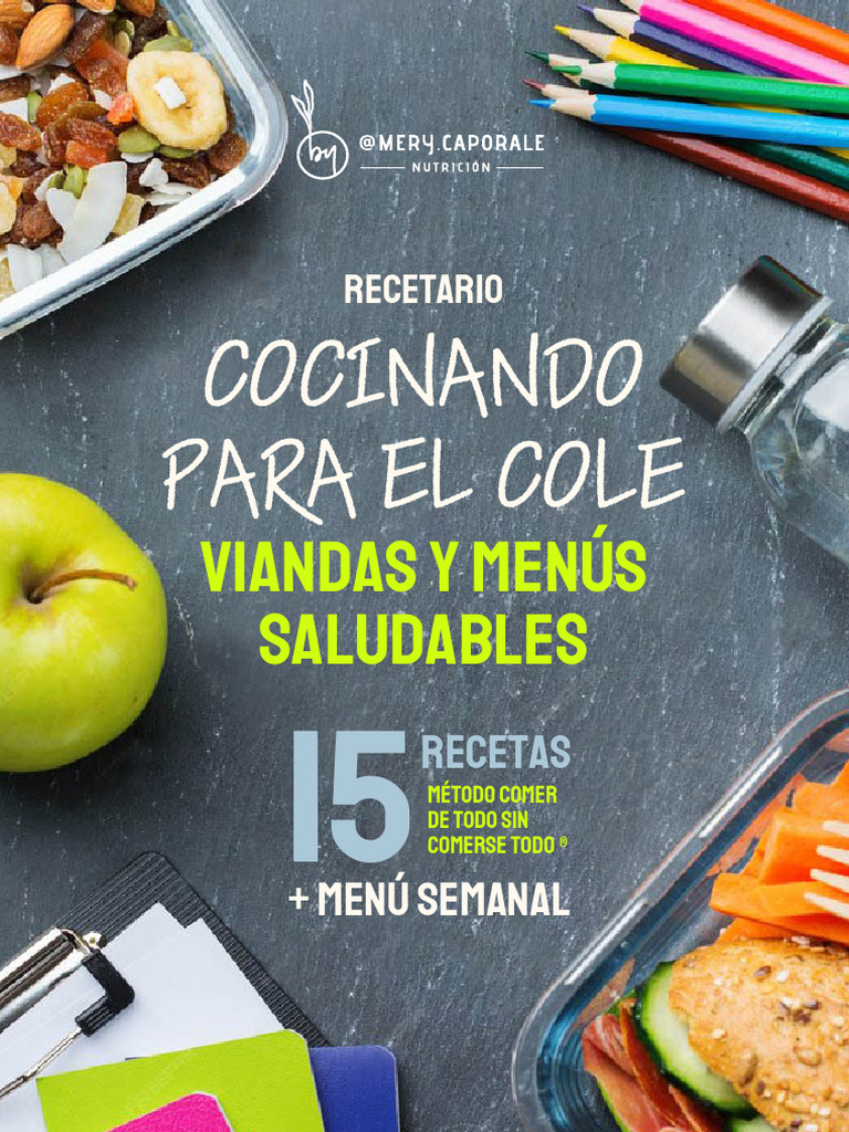 Recetario de Viandas Saludables para el Cole | PDF | Panes | Vegetales