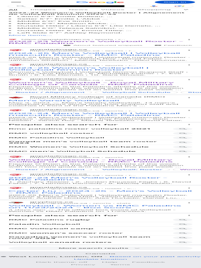 RMC Paladins Roster Volleyball - Google Search | PDF | Athletic Sports | Summer Olympic Sports