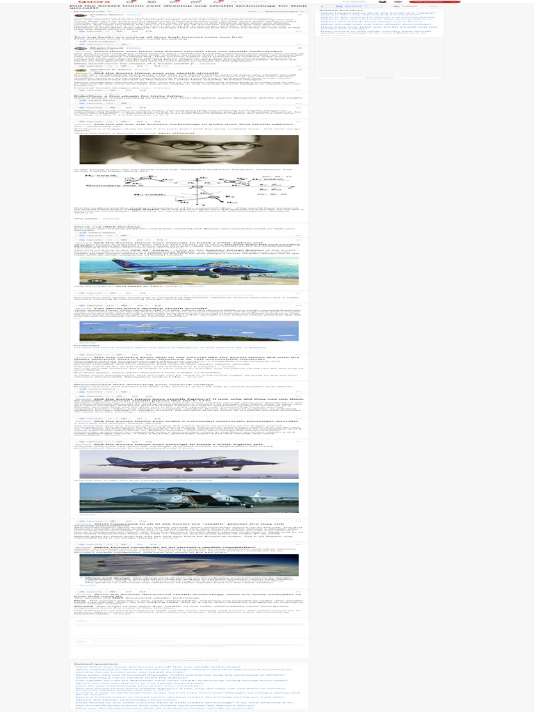 (4) Did the Soviet Union ever develop any stealth technology for their aircraft_ - Quora | PDF ...